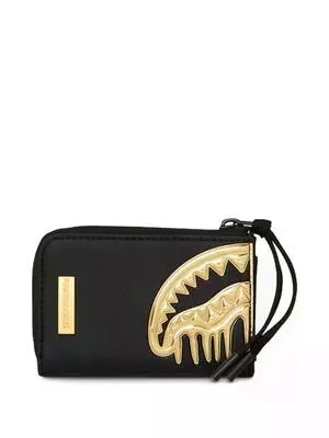 SPRAYGROUND Gold And Dangerous Shark-jaw Wallet