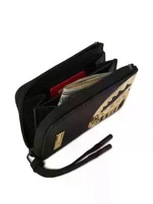 SPRAYGROUND Gold And Dangerous Shark-jaw Wallet