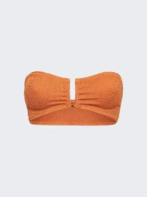 Bond Eye Blake Bandeau Bikini Top - Orange