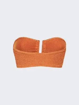 Bond Eye Blake Bandeau Bikini Top - Orange