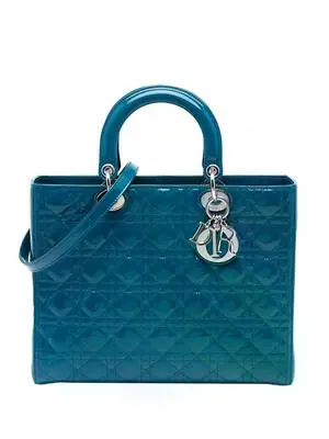 Dior 2012 Large Patent Cannage Lady Satchel