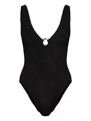 Bond Eye Ring One-piece Swimsuit - Black