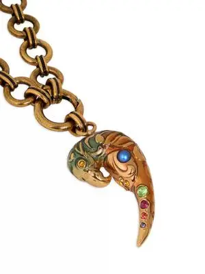 Etro Paisley-parrot Crystal Pendant Necklace