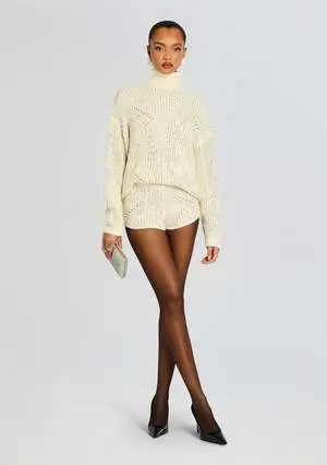 Retrofete Embellished Knit Short