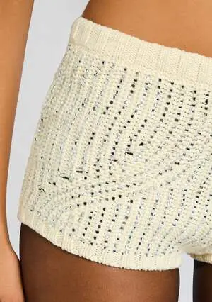 Retrofete Embellished Knit Short