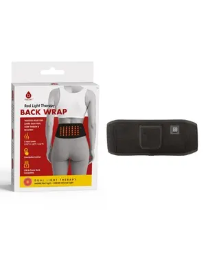 PURSONIC Red Light Therapy Back Wrap – Comfort & Recovery For Lower Back And Core - Black