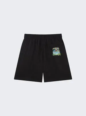 Casablanca Volcano Jacquard Silk Shorts