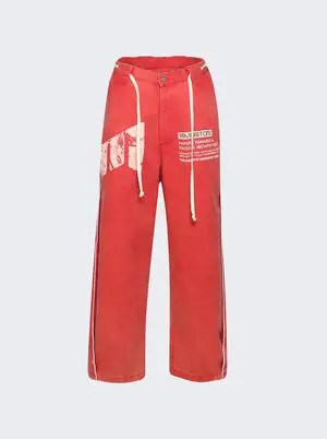 RIVINGTON ROI REBIS Metanoia Logo Working Pant - Red