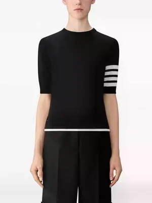 Thom Browne 4-bar Short-sleeve T-shirt - Black