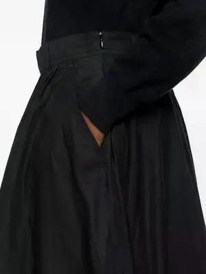 Mark Kenly Domino Tan Panelled A-line Skirt