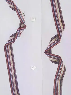 Paul Smith Ribbon-print Shirt - Neutrals