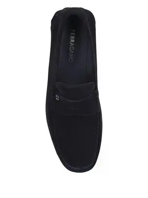 FERRAGAMO Penny Bar Drivers Loafers