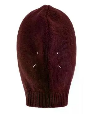 MAISON MARGIELA Button Balaclava Hat - Red