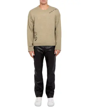 Zadig&Voltaire Marko Sketch Crewneck Sweater - Olive