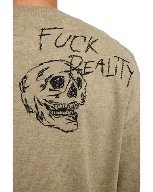 Zadig&Voltaire Marko Sketch Crewneck Sweater - Olive