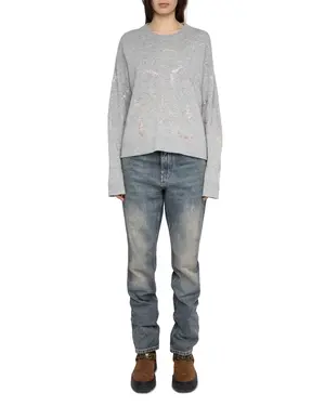 Zadig&Voltaire Markuz Wings Cashmere Sweater - Gris Chine
