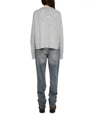 Zadig&Voltaire Markuz Wings Cashmere Sweater - Gris Chine