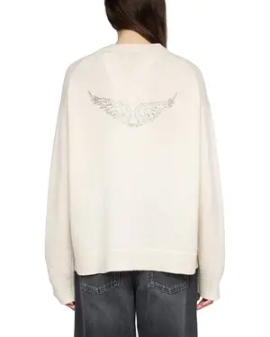 Zadig&Voltaire Mikyiz Cashmere Sweater - Eggshell