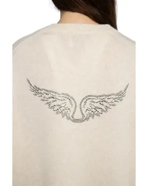 Zadig&Voltaire Mikyiz Cashmere Sweater - Eggshell