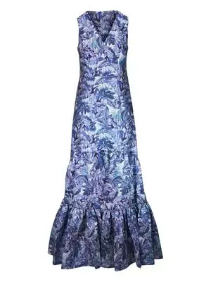 Sachin & Babi Floral-print Maxi Dress - Blue