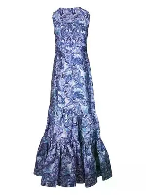 Sachin & Babi Floral-print Maxi Dress - Blue