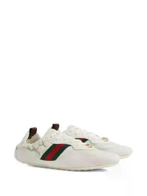 Gucci Striped Suede Sneakers