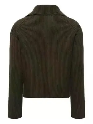 LGN LOUIS GABRIEL NOUCHI Zip Ribbed Sweater