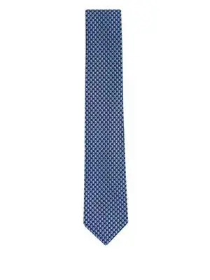 FERRAGAMO Patterned Neck Tie - Blue