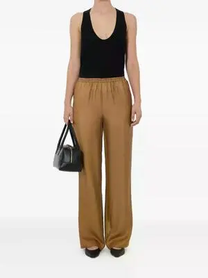 Loulou De Saison Elasticated-waistband Trousers - Brown