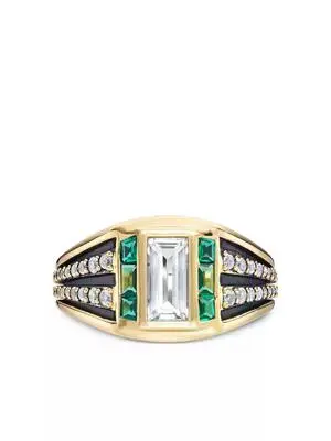 V JEWELLERY Freya Stone-embellished Ring - Gold