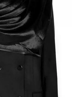 Maria Mcmanus Double-breasted Cloak Blazer - Black