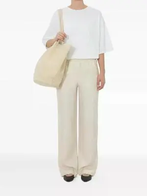 Loulou De Saison Elasticated-waistband Trousers - Neutrals