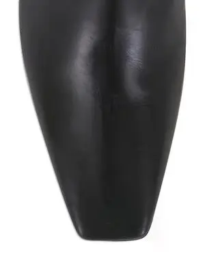 Manolo Blahnik Square-toe Boots - Black