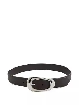 Anderson's Narrow Oval-buckle Belt - Black