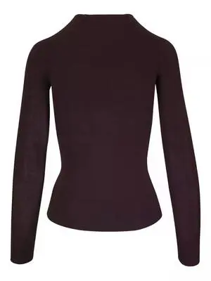 Majestic Filatures Ribbed Mock-neck Top
