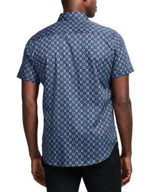 Robert Graham Bramston Medallion Short Sleeve Woven Shirt