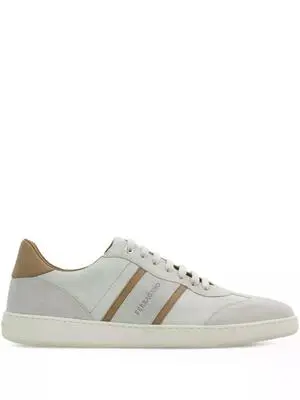 FERRAGAMO Panelled Low Top Sneakers - Blue