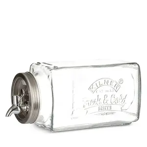 KILNER Glass Fridge Dispenser, 102 Oz - Clear