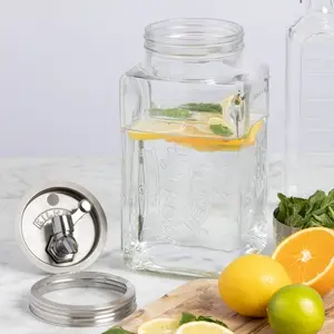 KILNER Glass Fridge Dispenser, 102 Oz
