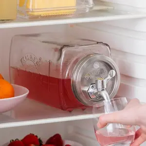 KILNER Glass Fridge Dispenser, 102 Oz