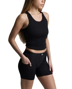 WOXER Pima Cotton Ribbed Tank Top - Black