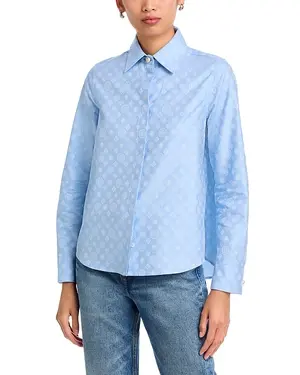 Casablanca Monogram Shirt - Blue Monogram