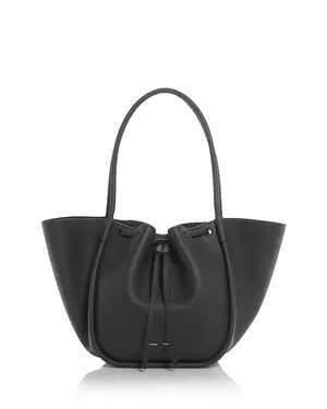 Proenza Schouler Large Ruched Leather Tote - Bottle