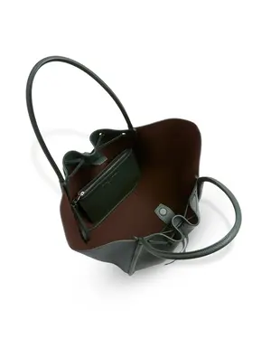 Proenza Schouler Large Ruched Leather Tote - Bottle