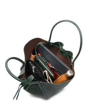 Proenza Schouler Large Ruched Leather Tote - Bottle