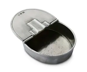 MATCH Pewter Lidded Cigar Ash Tray