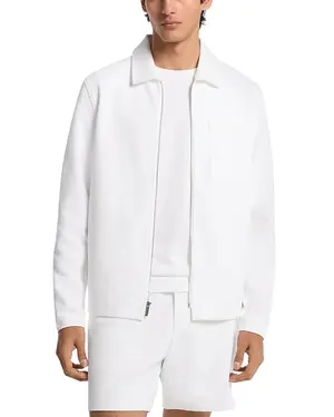 Michael Kors Textured Double Knit Shirt Jacket