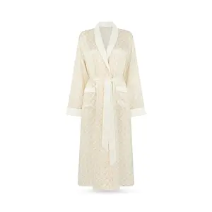 Gingerlily X Memo Press Seashells Silk Dressing Gown - Seashell
