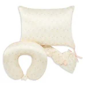 Gingerlily X Memo Press Seashells Silk Travel Neck Pillow