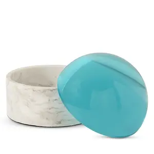 Jonathan Adler Medium Globo Box Aqua - Green